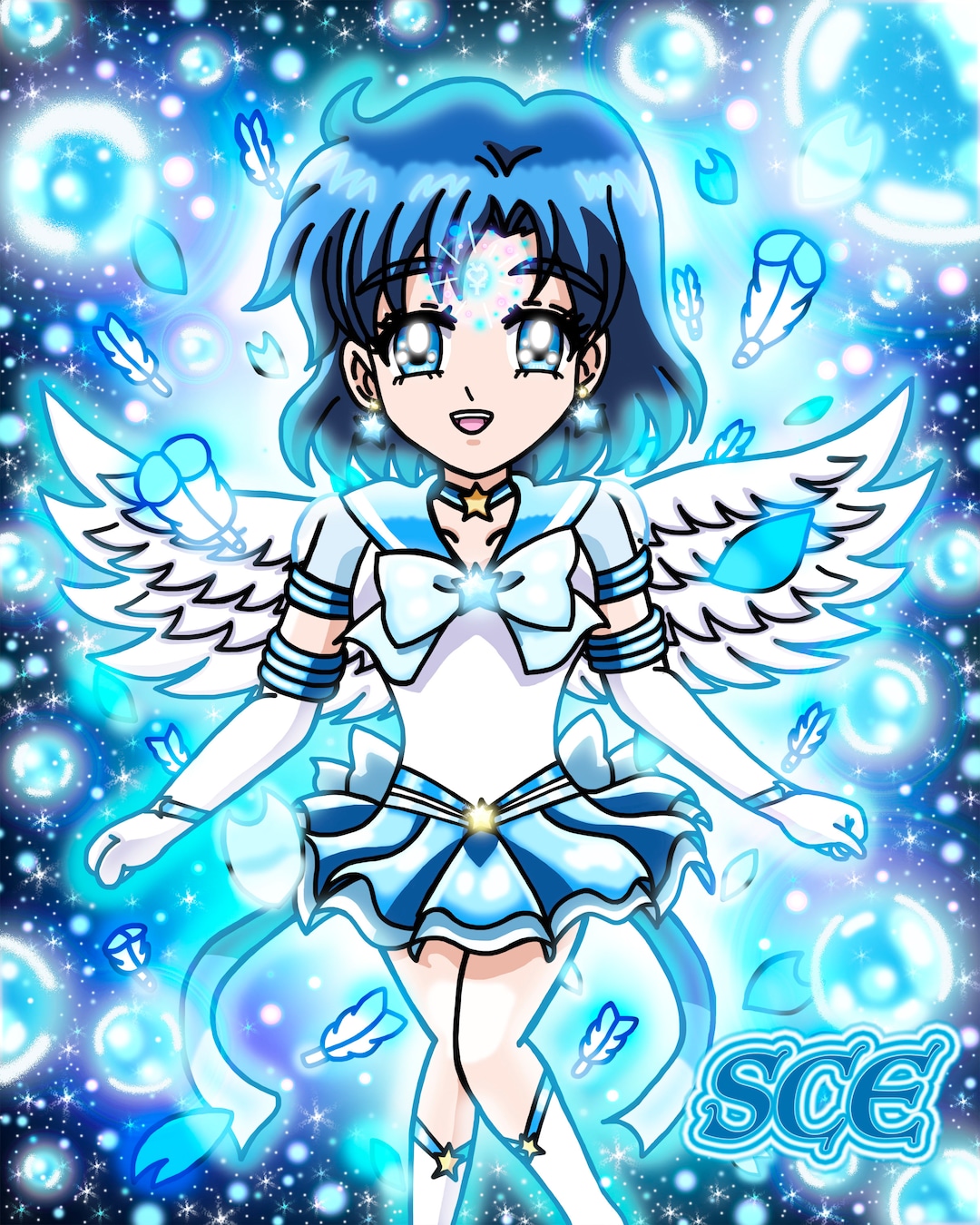 Water Guardian Angel 2023 8x10 in Digital Art - Etsy