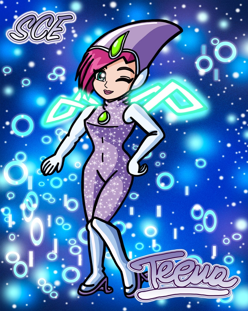 Winx Club 20th Tecna 2024 Magic Winx Technology Fairy S1 8x10 in Digital Art - Etsy
