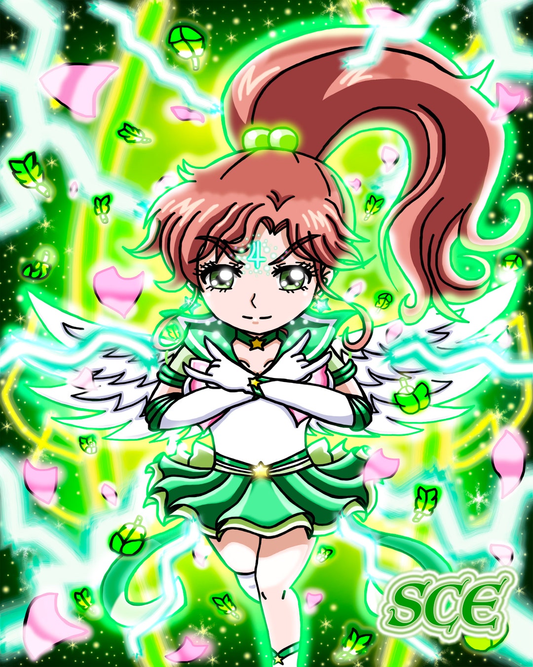 Lightning Guardian Angel 2023 8x10 in Digital Art - Etsy
