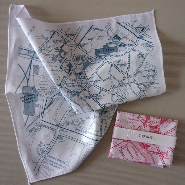 Map Hankies - Etsy