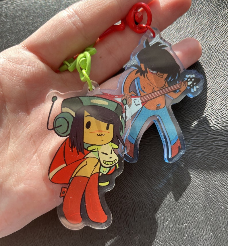Gorillaz Inspired 2.5 Noodle & Murdoc Acrylic Keychains - Etsy