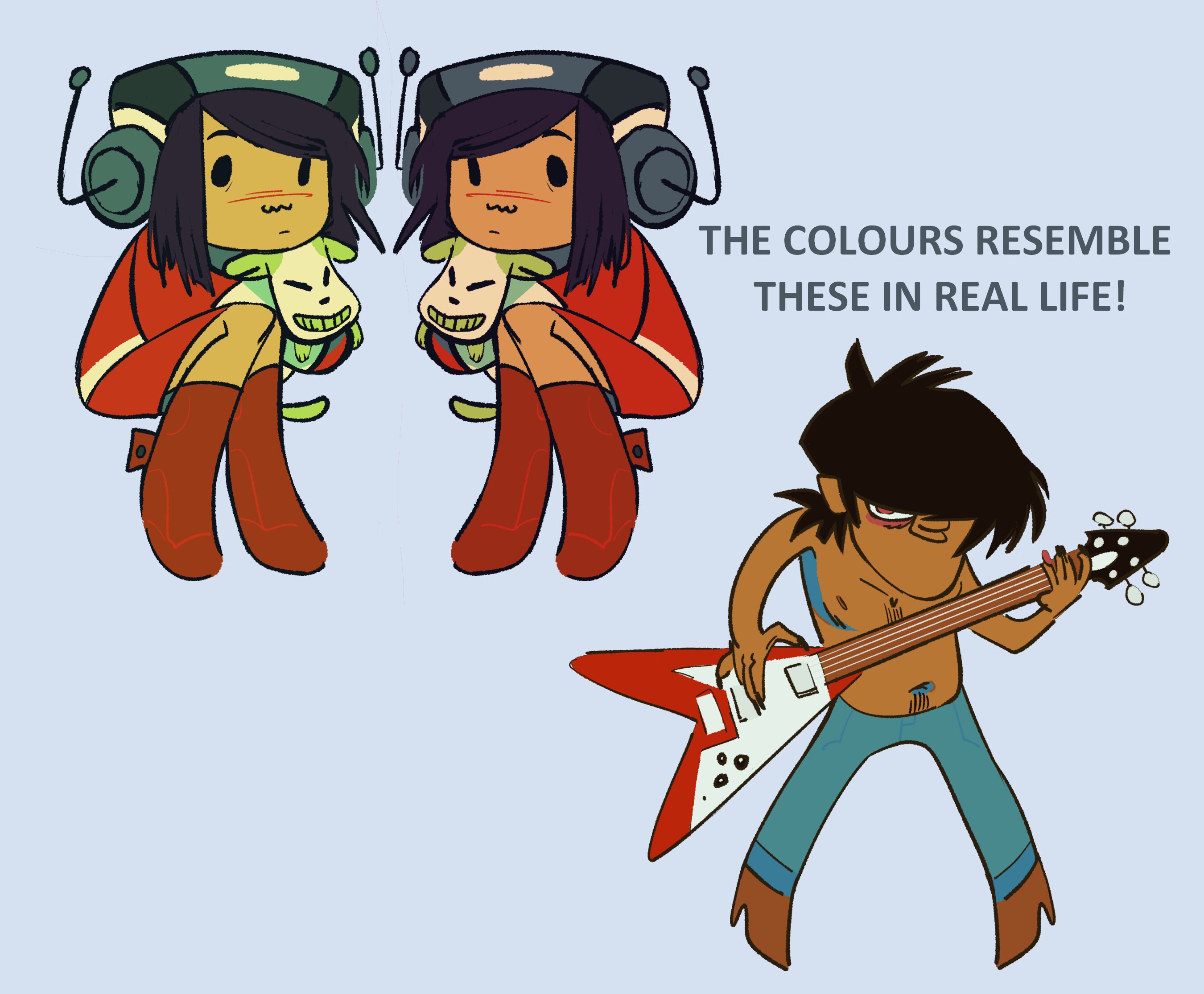 Gorillaz Inspired 2.5 Noodle & Murdoc Acrylic Keychains - Etsy