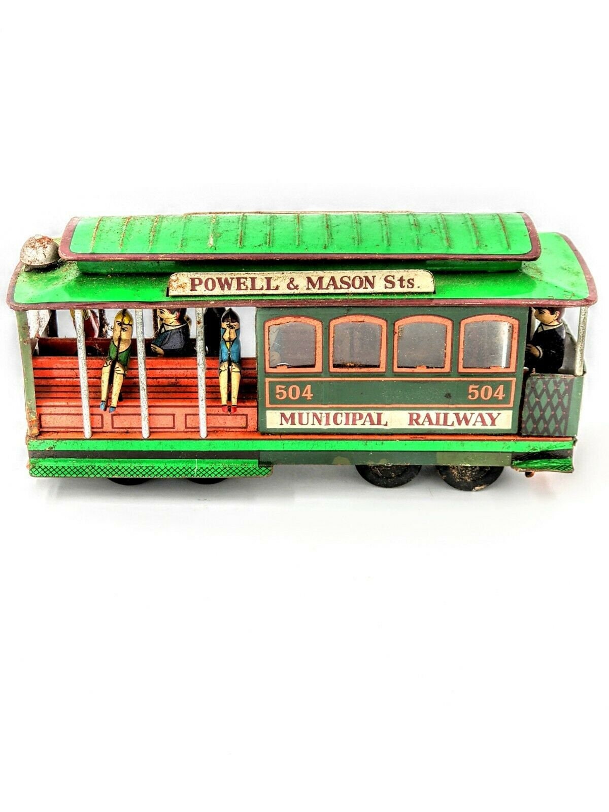 Toys Push & Pull Toys Toys & Games VINTAGE MUNICIPAL RAILWAY #504 ...