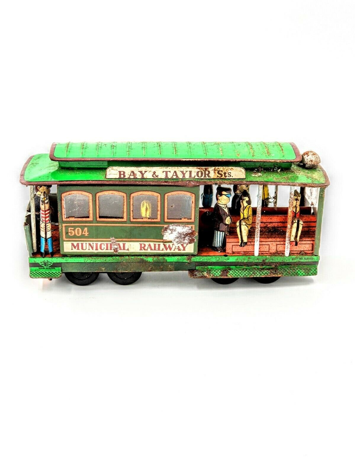 Toys Push & Pull Toys Toys & Games VINTAGE MUNICIPAL RAILWAY #504 ...