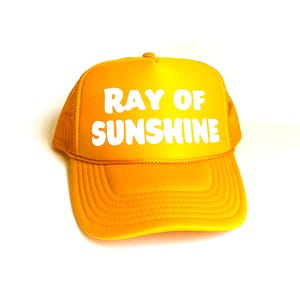 Ray of Sunshine Gold/yellow Trucker Hat - Etsy