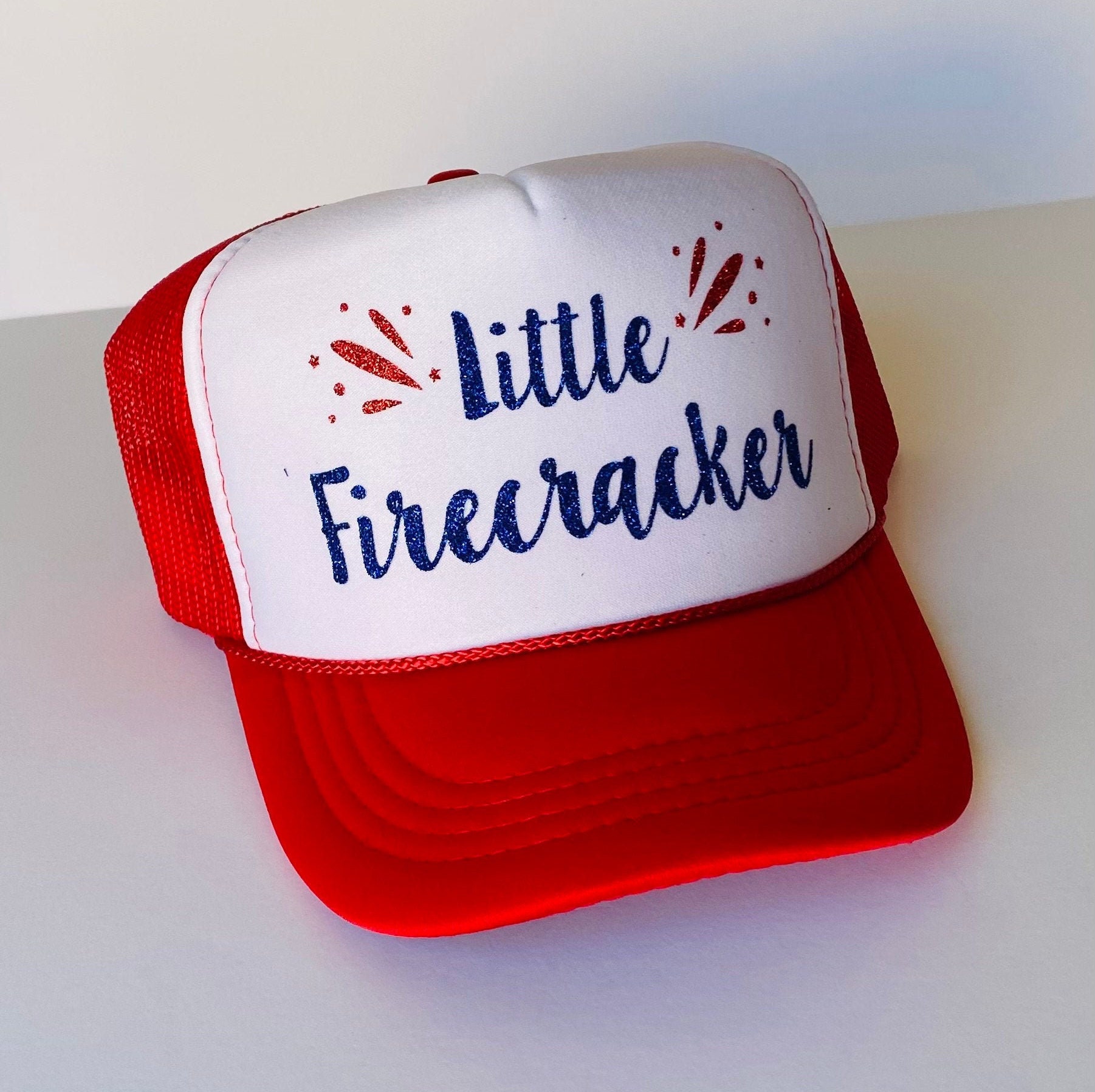 Toddler/kids Little Firecracker 4th of July Trucker Hat 4th - Etsy Norway