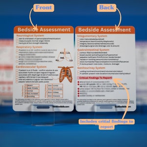 Adult Basics Nurse Reference Card Bundle/ Nurse Gift/ New Nurse ...