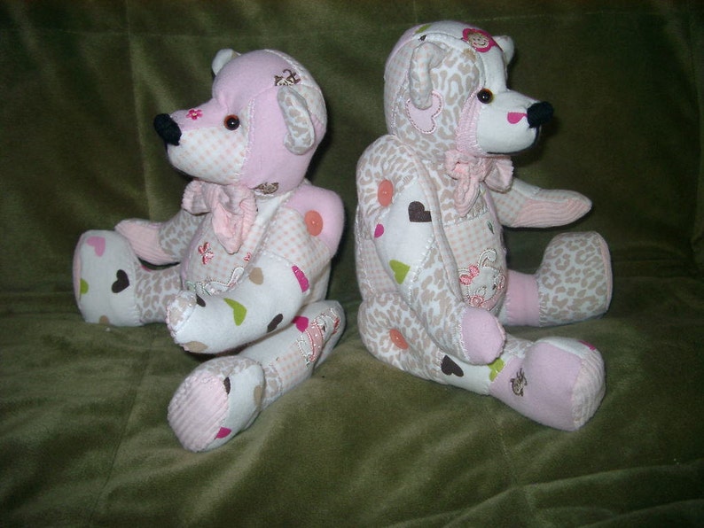 7 Patchwork Style Memory Bear - Etsy