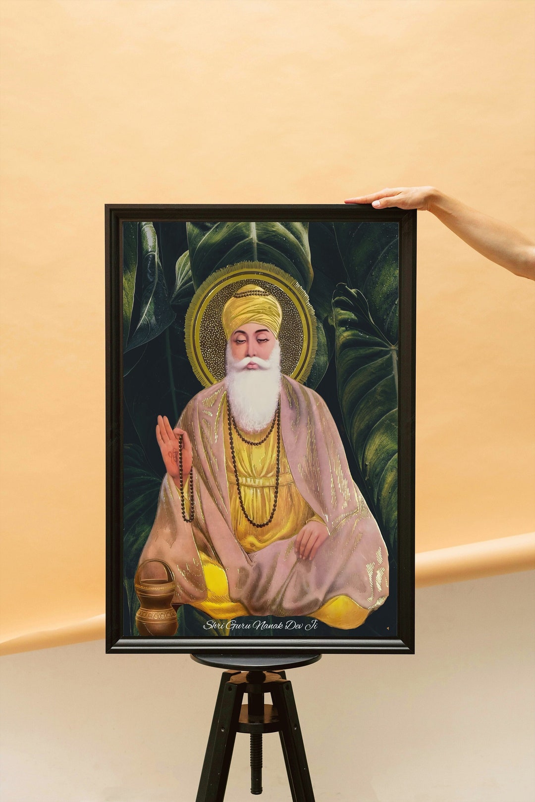 Handcrafted Guru Nanak Dev Ji Digital Poster - Sikh Art Print - Etsy