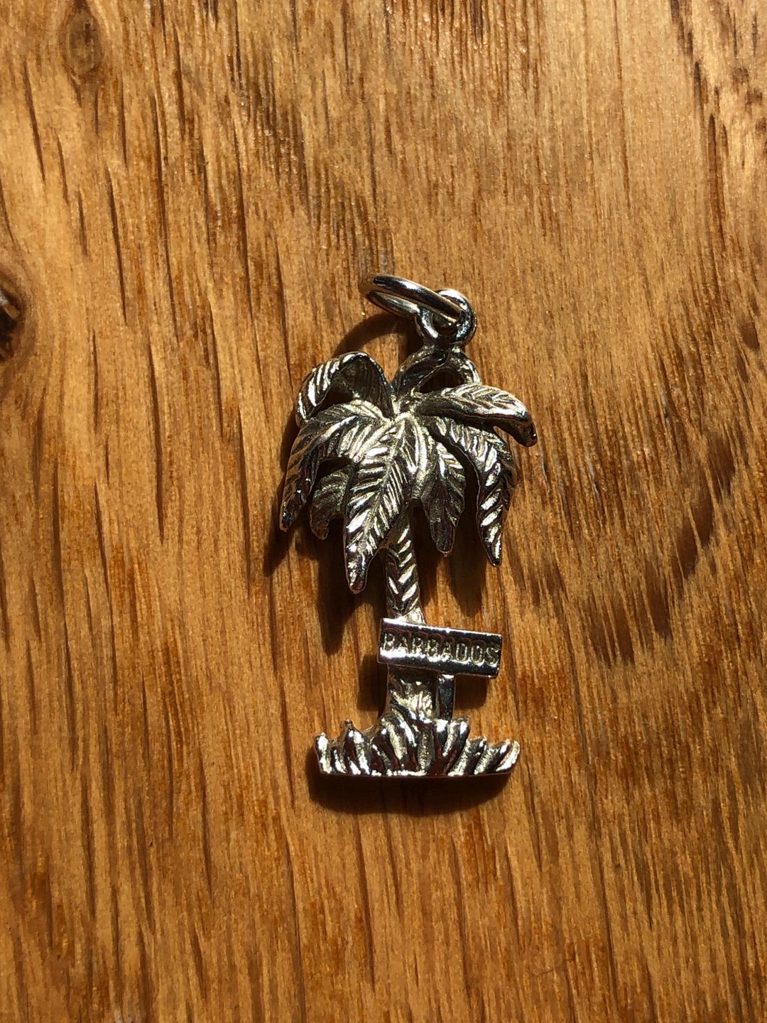 Vintage Sterling Silver Palm Tree Pendant - Etsy