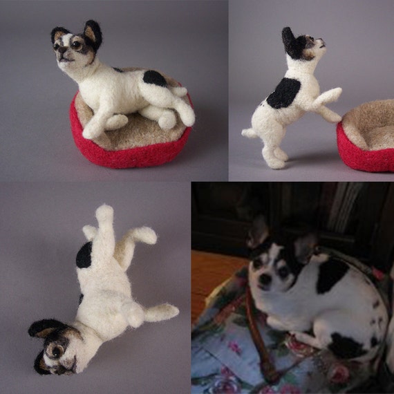 Custom Felted Pet Portrait | Etsy