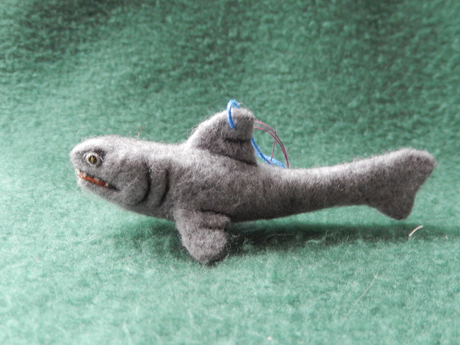 Needle Felted Shark Ornament OOAK Needle Felted - Etsy