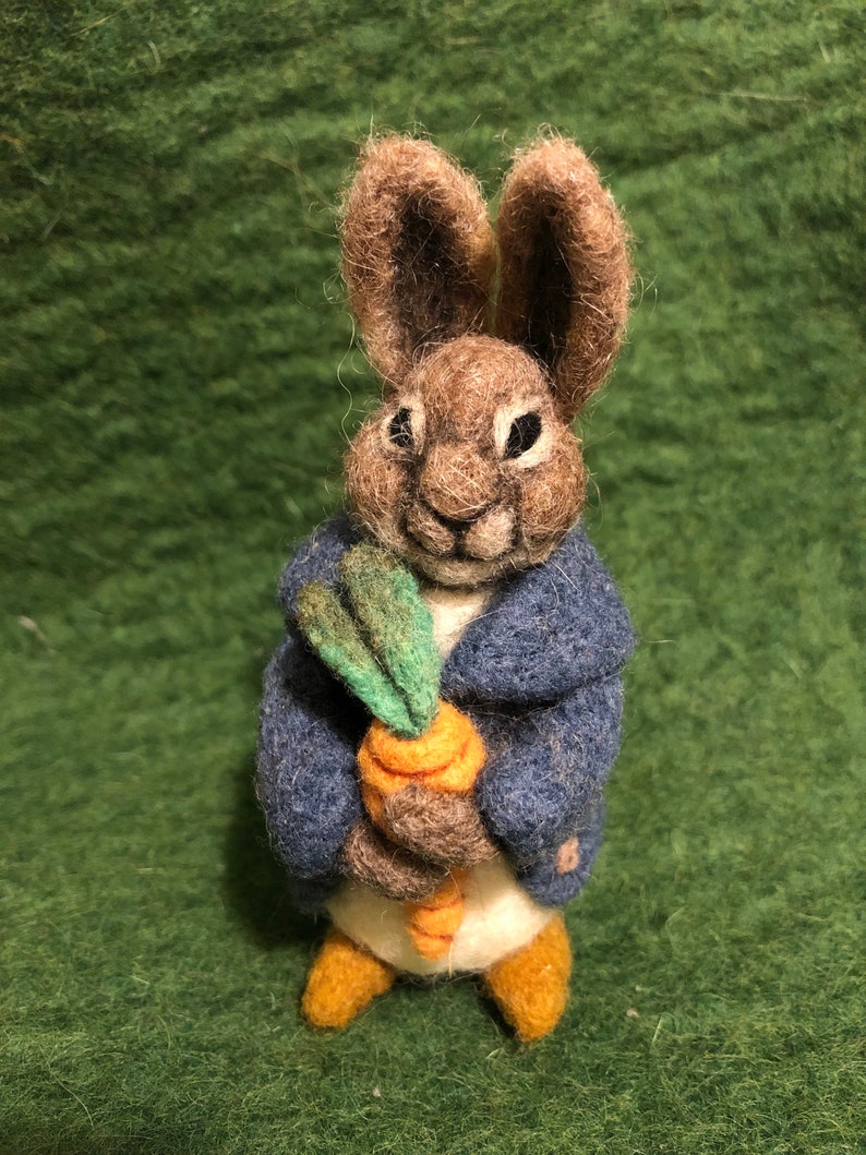 Peter Rabbit Ornament or Sculpture Felted - Etsy