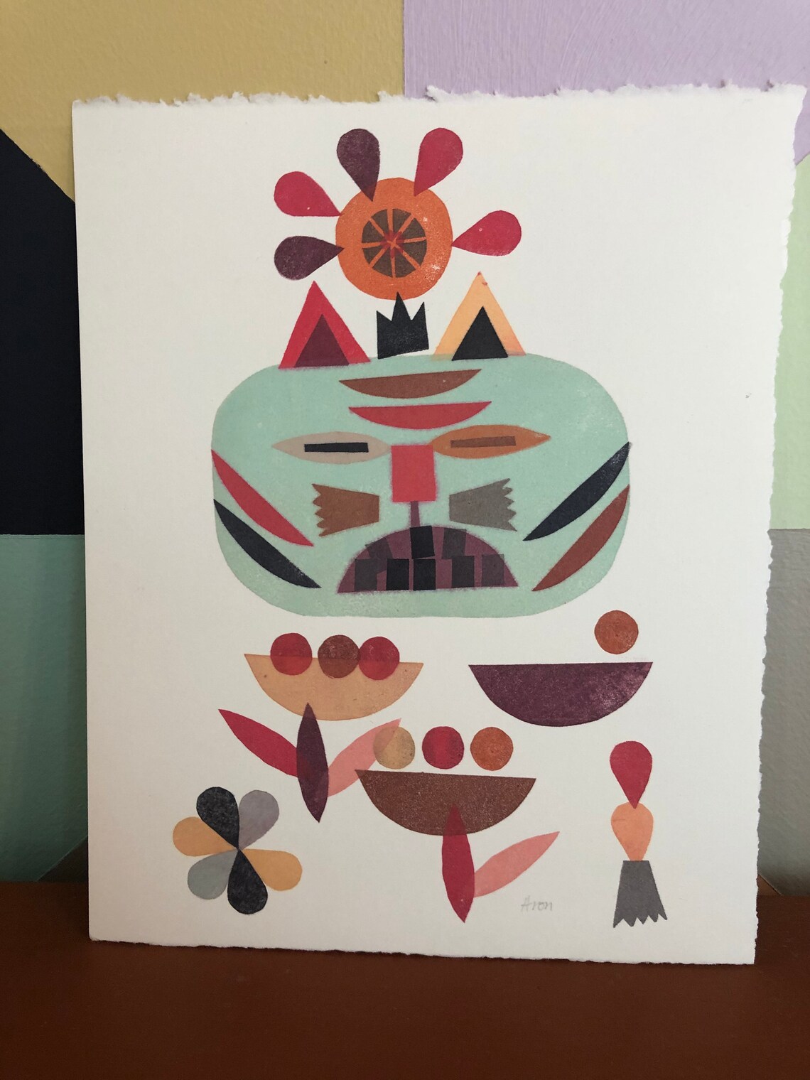 Geo Cat Prints - Etsy