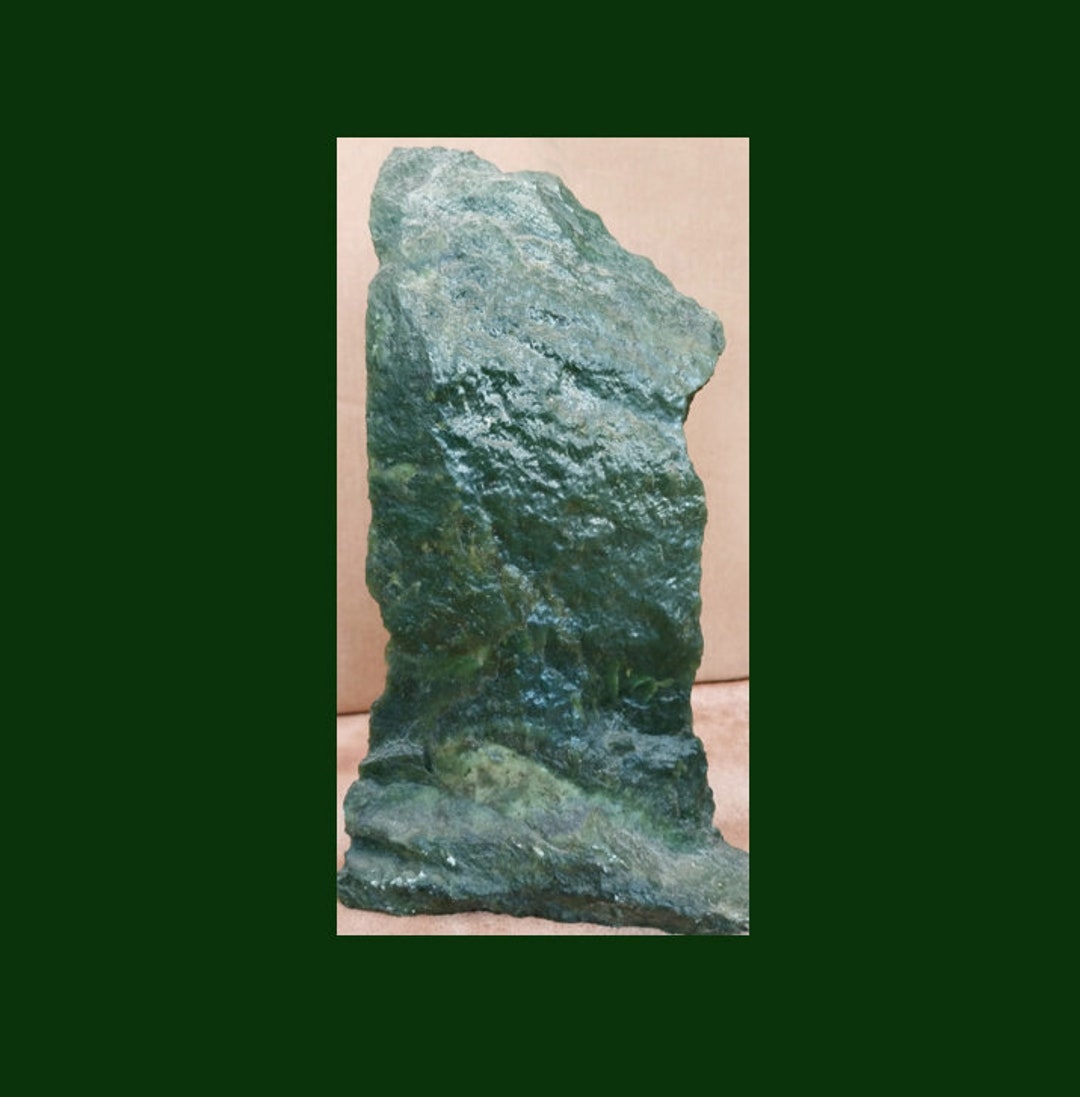 Block of GREEN JADE Called IMPERIAL From China - Exceptional Raw Totem ...