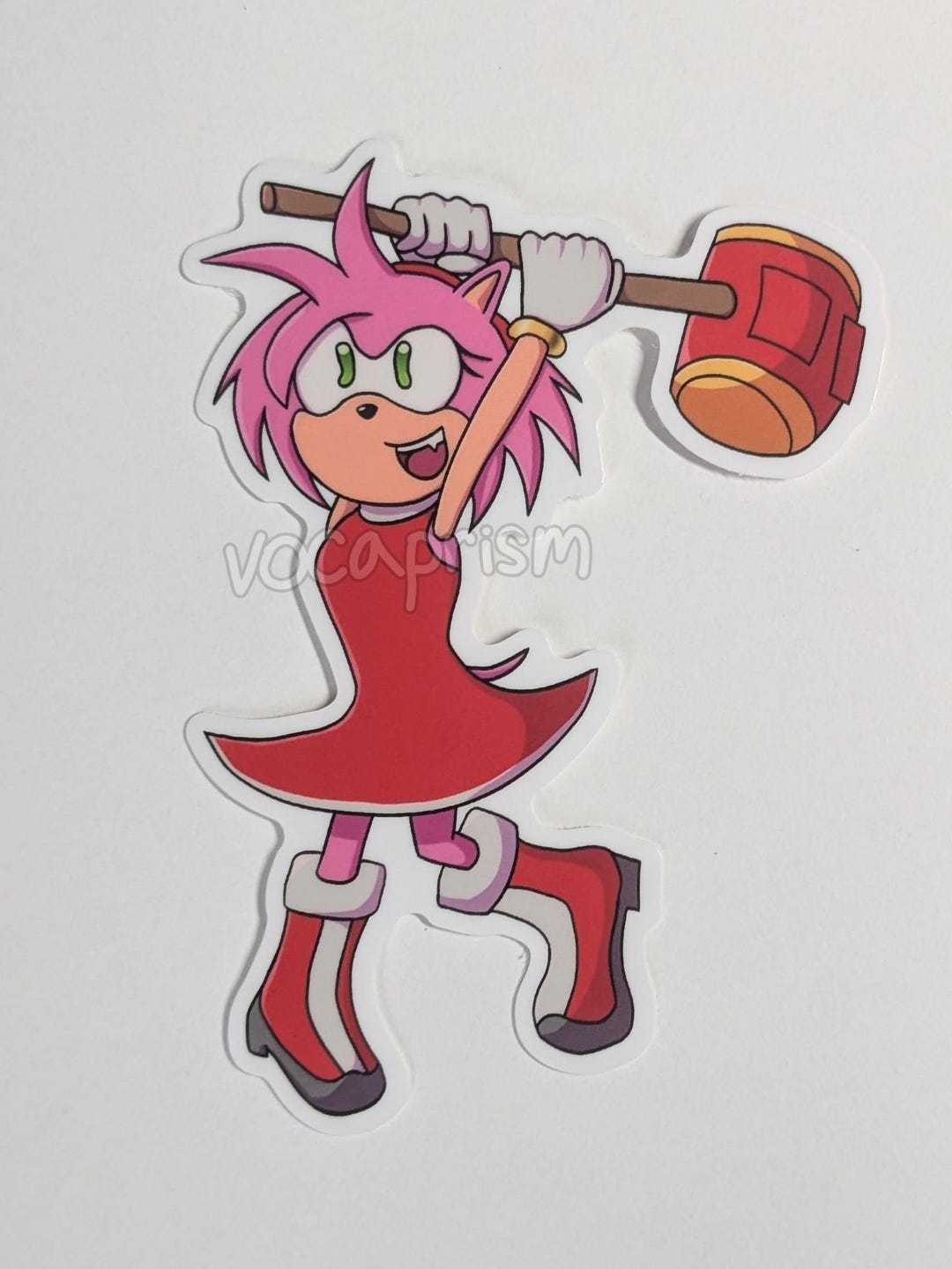 Sticker Inspired by Amy Rose From Sonic the Hedgehog - Etsy
