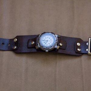 Leather Cuff Watch Bracelet Handmade Custom (watch NOT Included) - Etsy