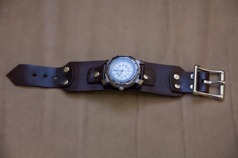 Leather Cuff Watch Bracelet Handmade Custom (watch NOT Included) - Etsy