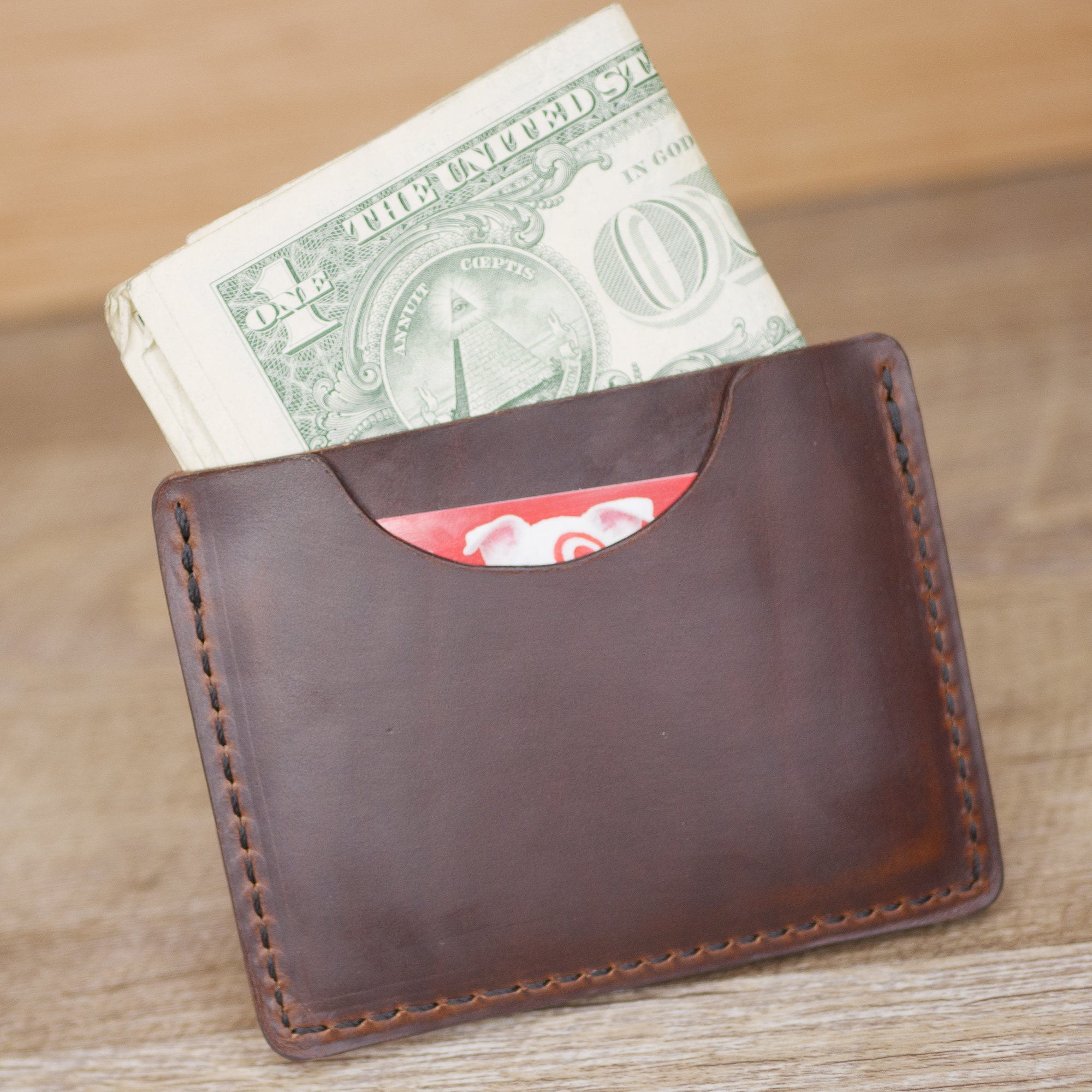Horween Chromexcel Leather Slim Wallet Multi-slim Black or Blue - Etsy