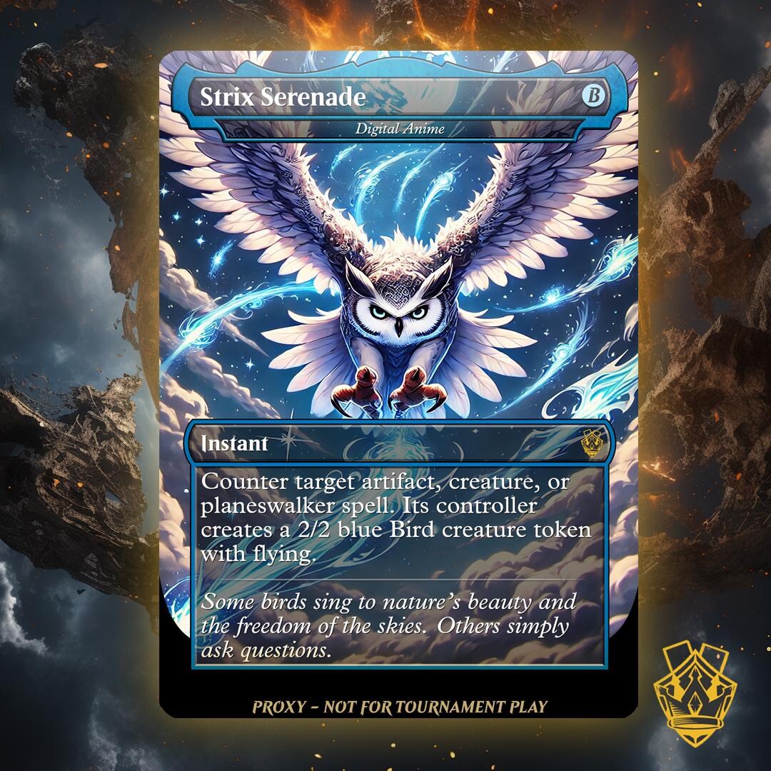 Strix Serenade – MTG Custom Proxy Card - Etsy