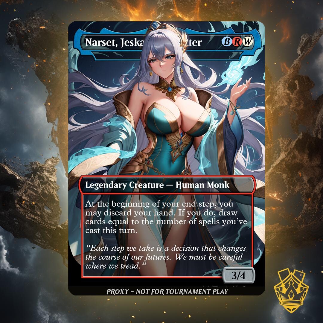 Narset, Jeskai Waymaster - MTG Custom Proxy Card - NSFW - Etsy