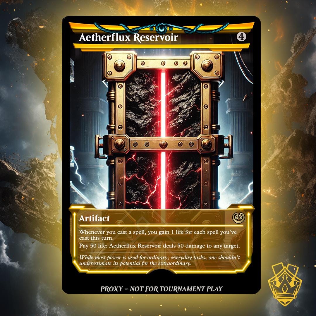 Aetherflux Reservoir MTG Custom Proxy Card - Etsy