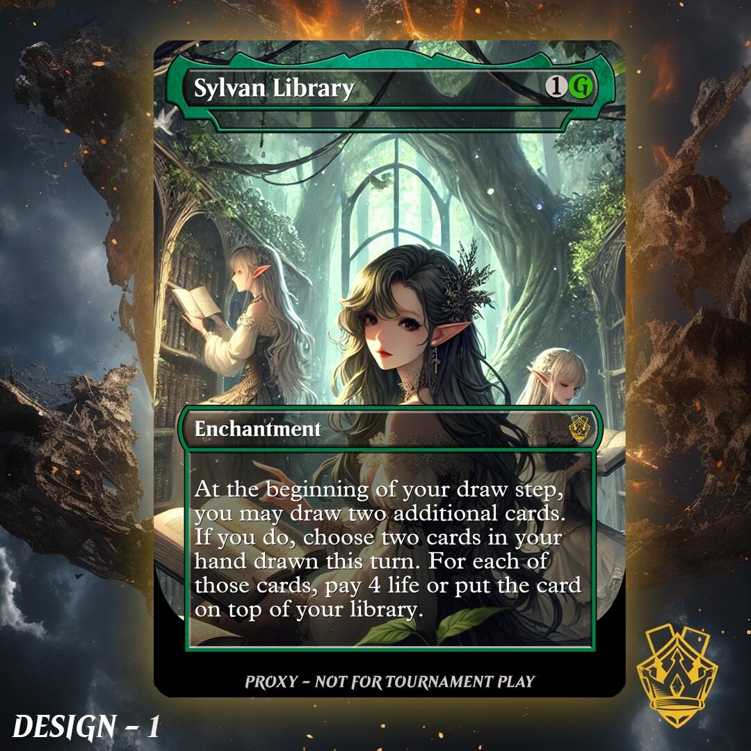 Sylvan Library MTG Custom Proxy - Etsy