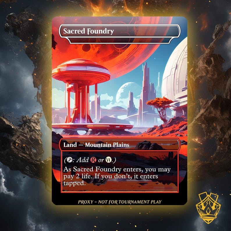 Sacred Foundry – MTG Custom Proxy Card - Shock Lands - Etsy