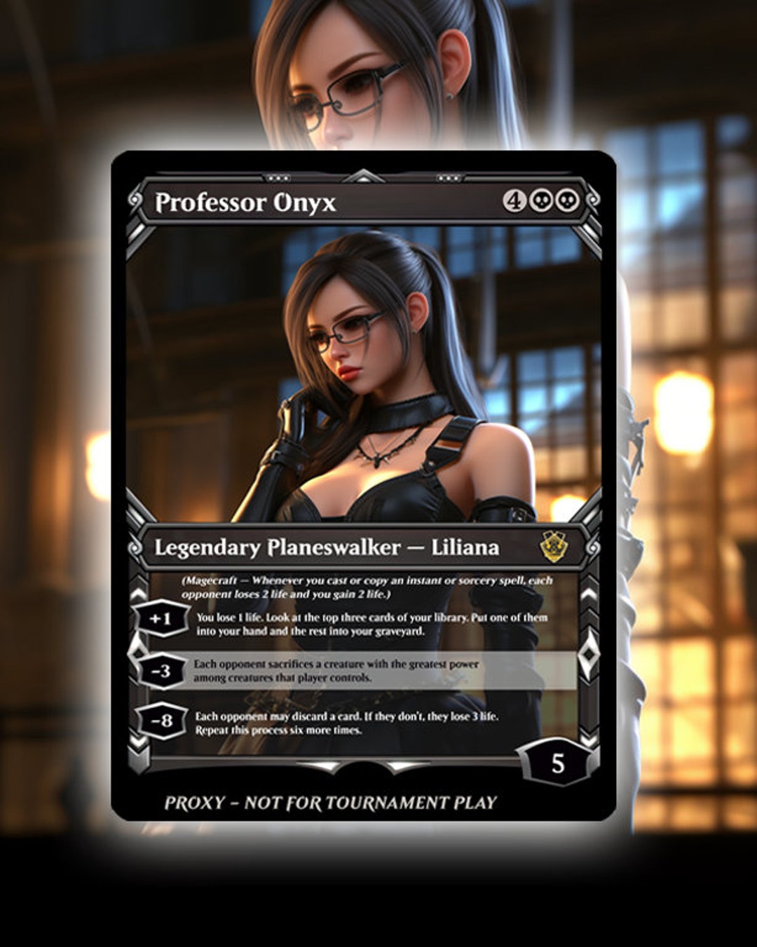 Professor Onyx MTG Proxy Card Strixhaven - Etsy