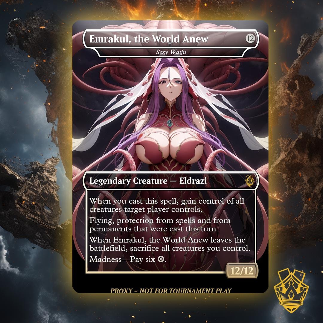 Emrakul, the World Anew MTG Proxy NSFW Version Sexy Waifu - Etsy