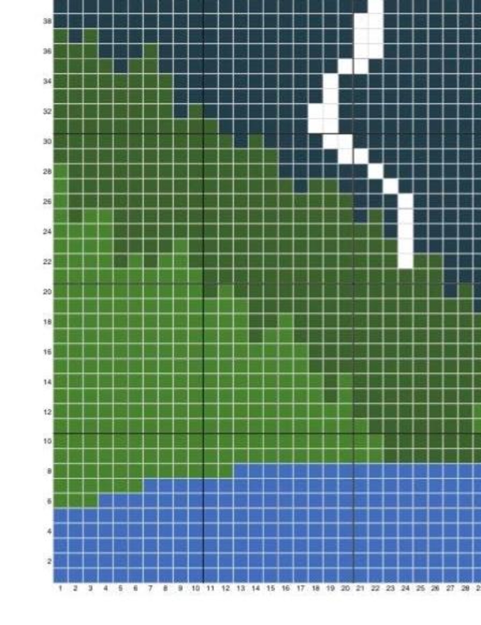 Avalanche Lake Tapestry Crochet Pattern / Glacier National Park ...