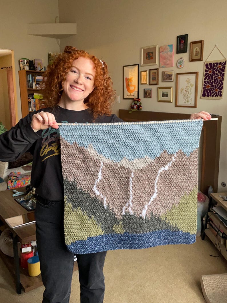 Avalanche Lake Tapestry Crochet Pattern / Glacier National Park ...