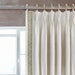 White Linen Curtains With Trim, Custom Linen Curtain Panels,pleated ...