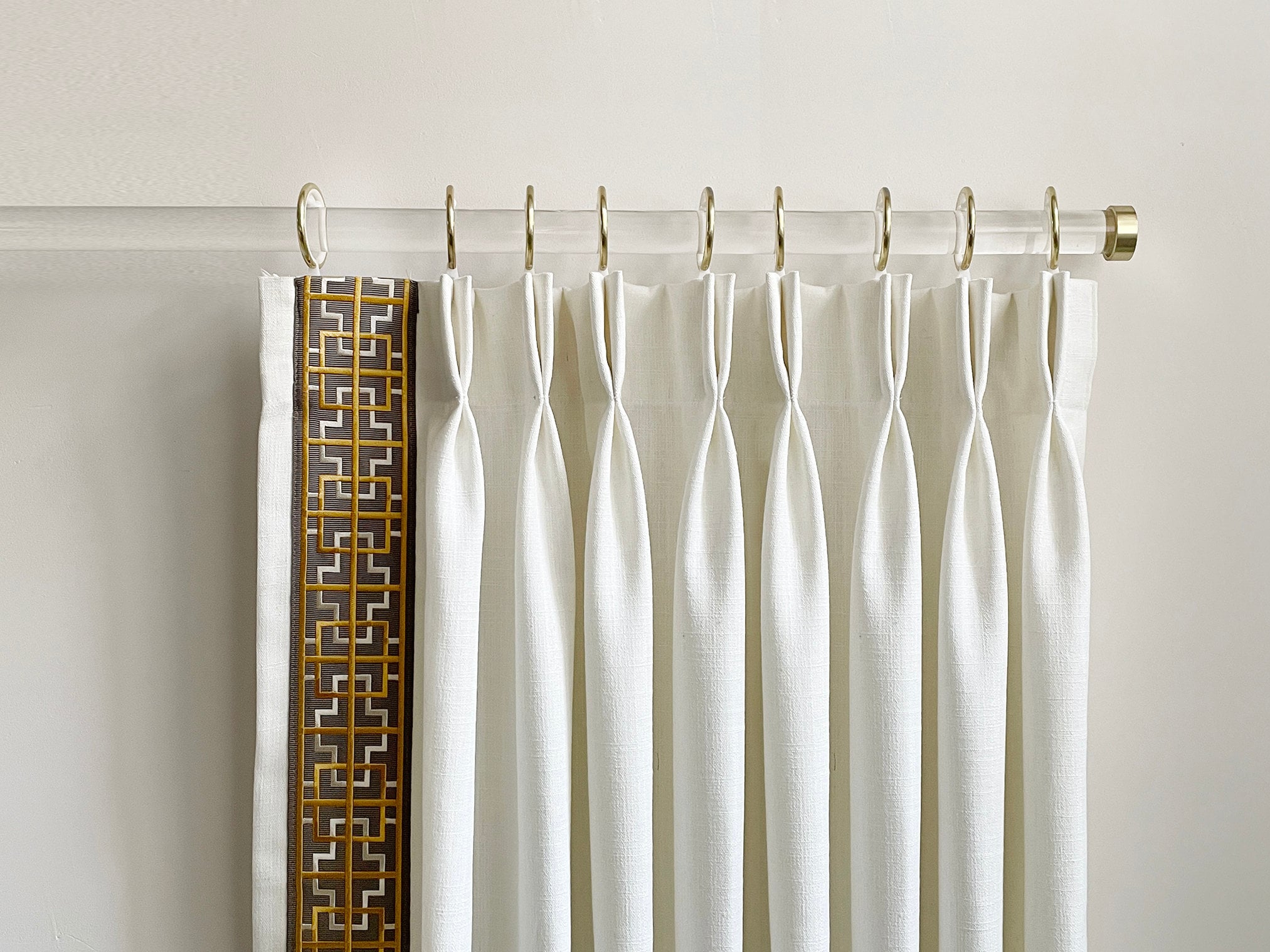 White Cotton Linen Curtains,curtain Panels,linen Curtain for Minimalist ...