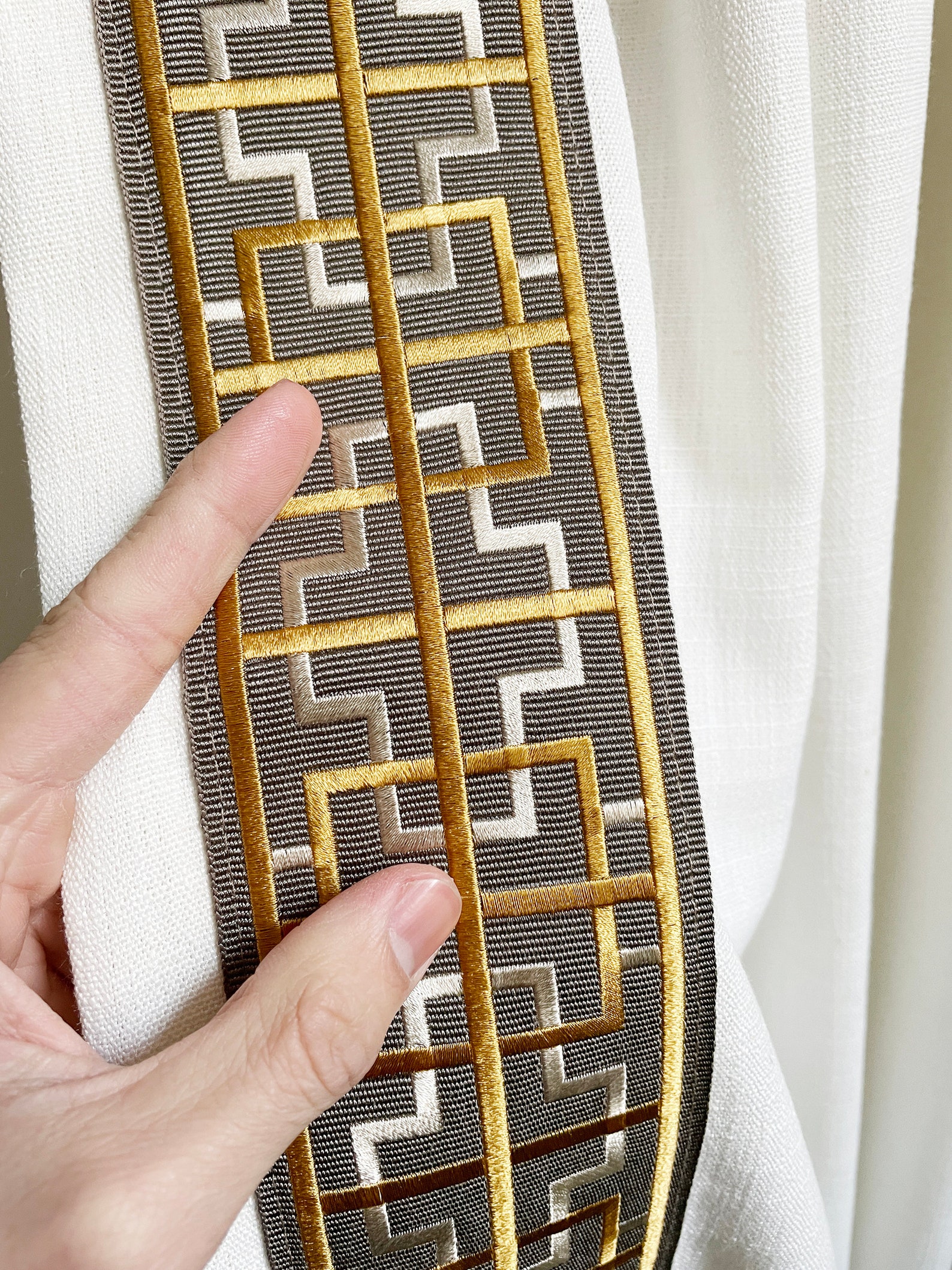 White Cotton Linen Curtains,curtain Panels,linen Curtain for Minimalist ...