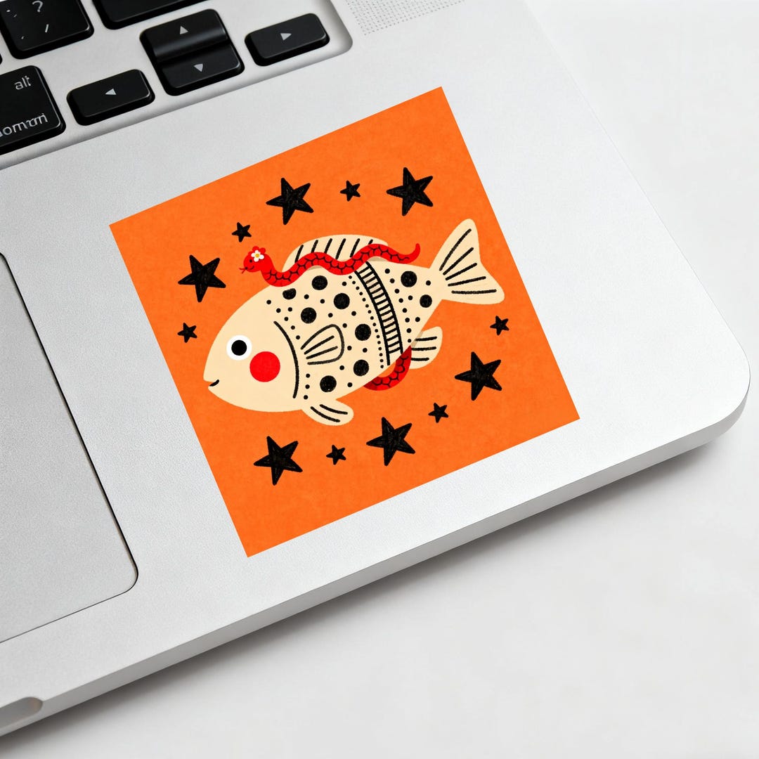 Gone Fishin' Vinyl Sticker - Etsy