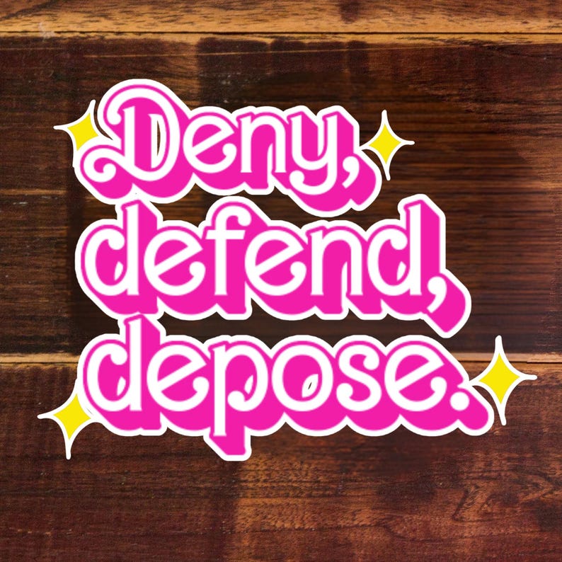 Deny Defend Depose Sticker: Anti-fascist Political Statement - Etsy