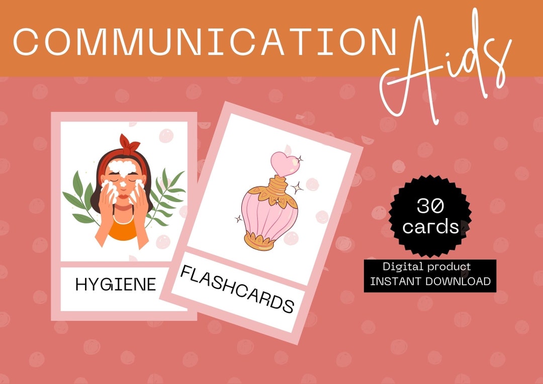 Personal Hygiene Flashcards to Allow Effective Communication Through ...