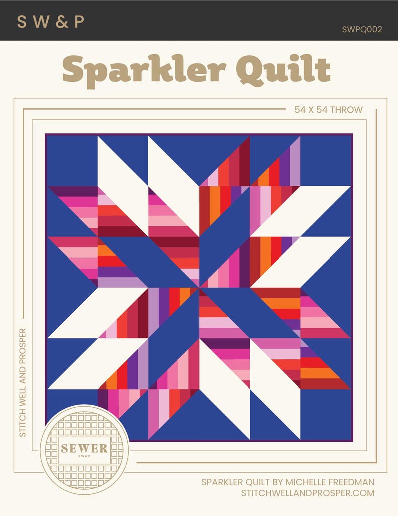 SPARKLER Quilt Pattern PDF by Michelle Freedman - Etsy