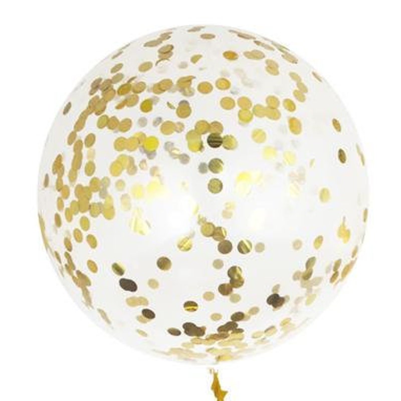 Gold Confetti Balloons - Etsy