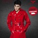 Handmade Men's RED PVC Vinyl Shinny Gothic Fashion Coat Light Weight ...