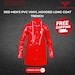 Handmade Stylish Red Men's PVC Vinyl Hooded Long Coat Shiny Light ...
