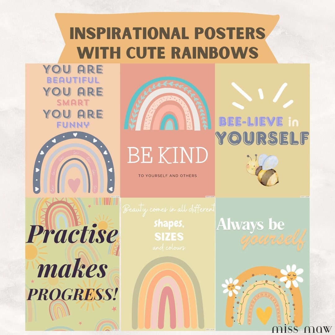 Inspirational Classroom Posters, Motivational Art, Classroom Decor ...