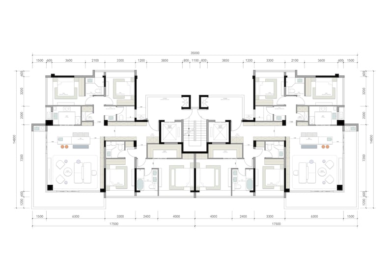 Floor Plan Cad Dynamic Block Etsy 