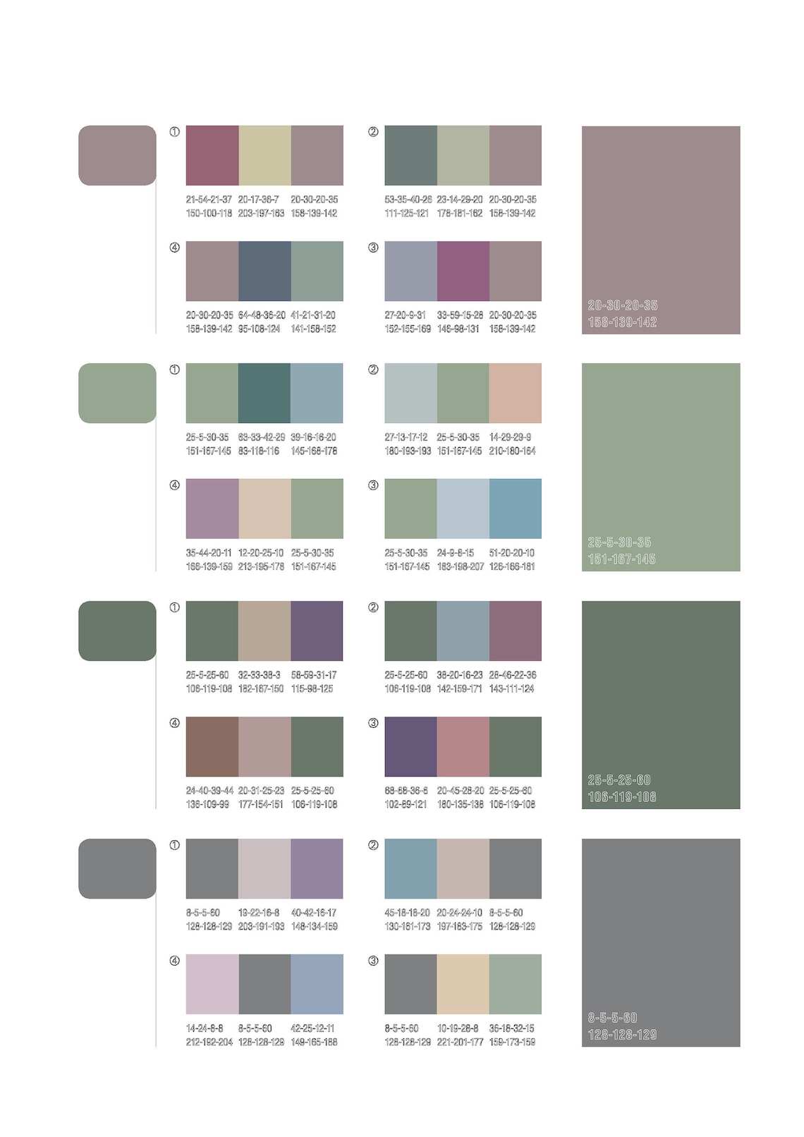 Digital Color Card for CAD - Etsy