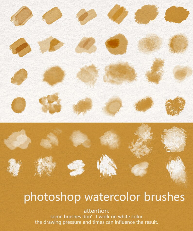 50 Photoshop Watercolor Brushes and 23 Digital Watercolor Texture ...
