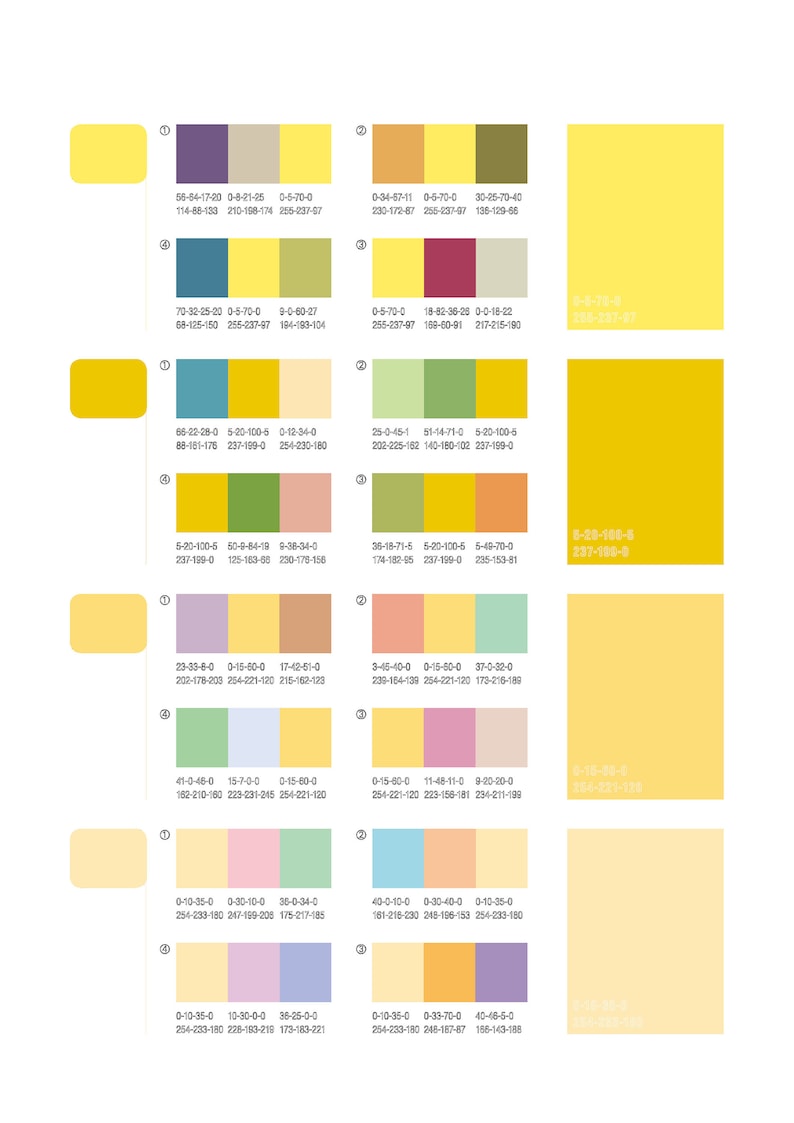 Digital Color Card for CAD - Etsy