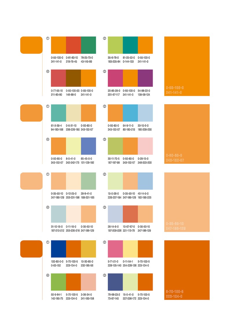 Digital Color Card for CAD - Etsy