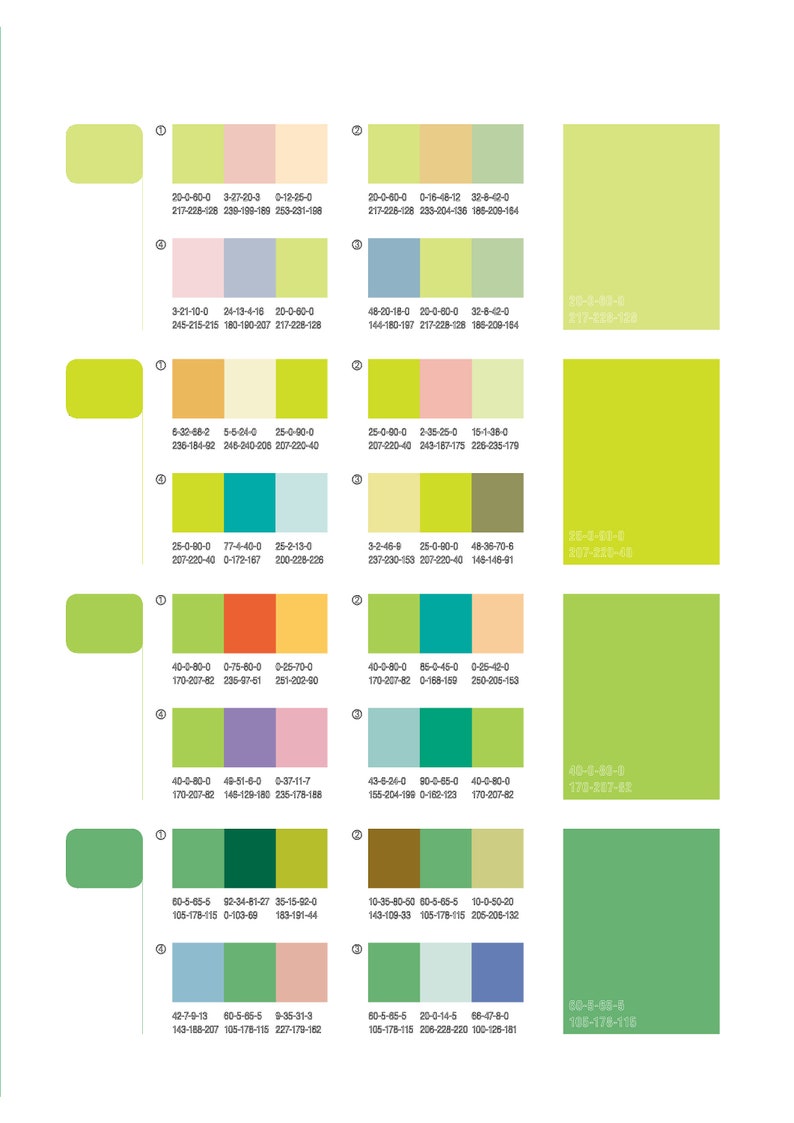 Digital Color Card for CAD - Etsy
