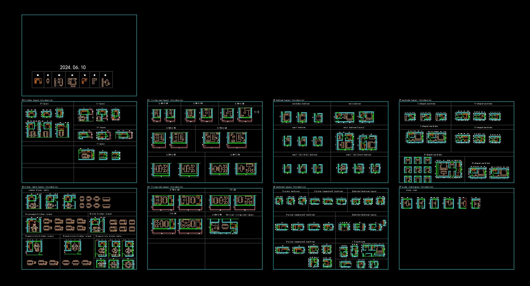 Floor Plan Cad Dynamic Block Etsy